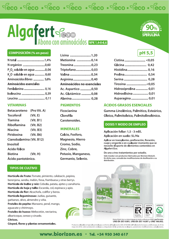 ALGAFERT ECO Biorizon