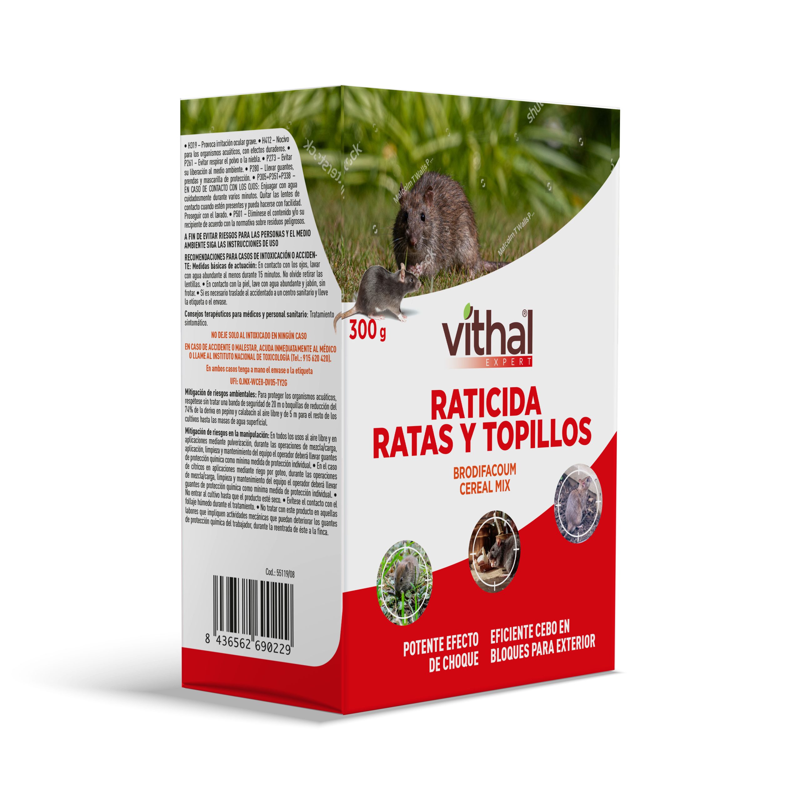 Raticida Ratas y Topillos 150 g