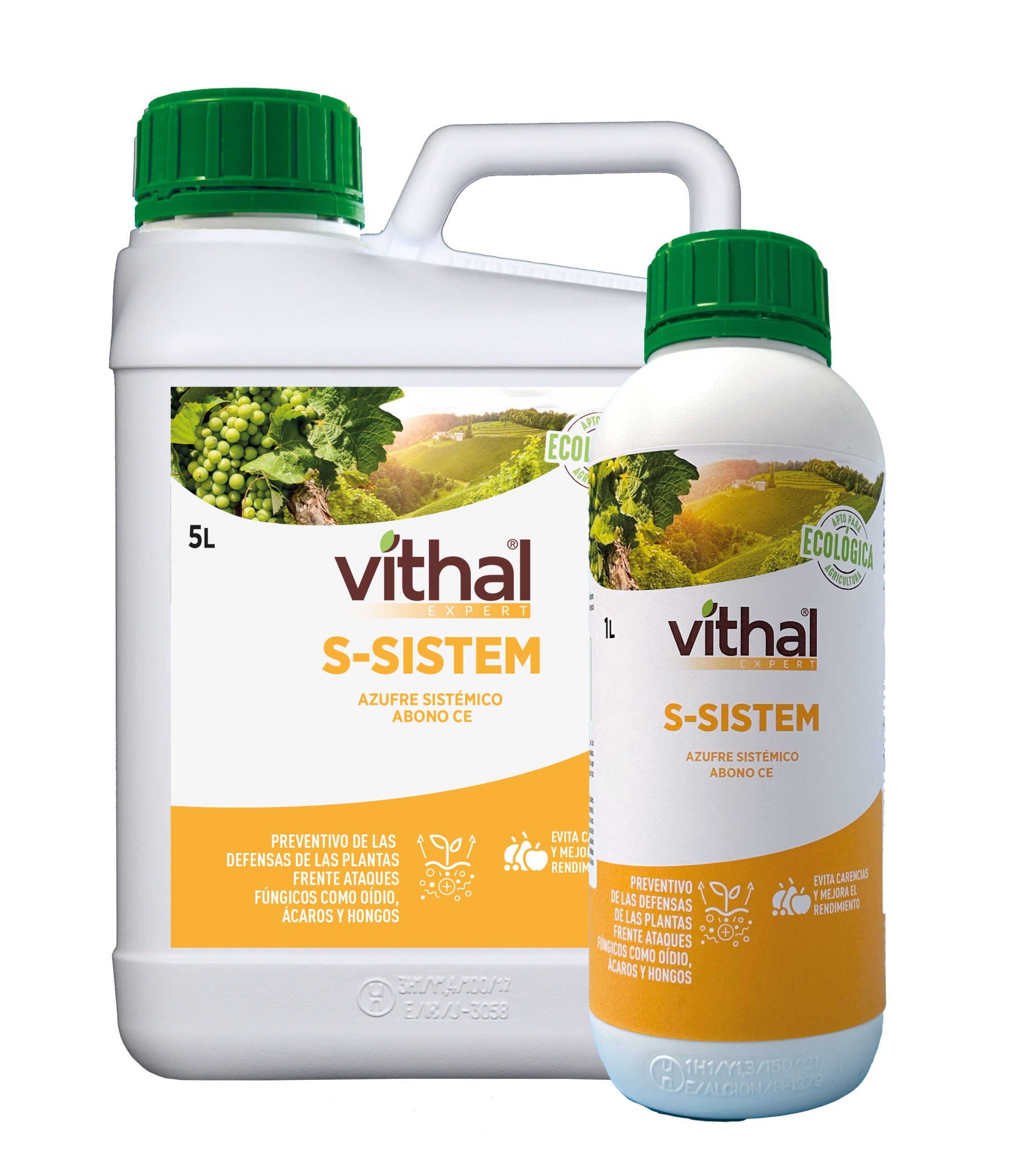Fertilizante líquido a base de azufre VITHAL EXPERT S-SISTEM 1 L